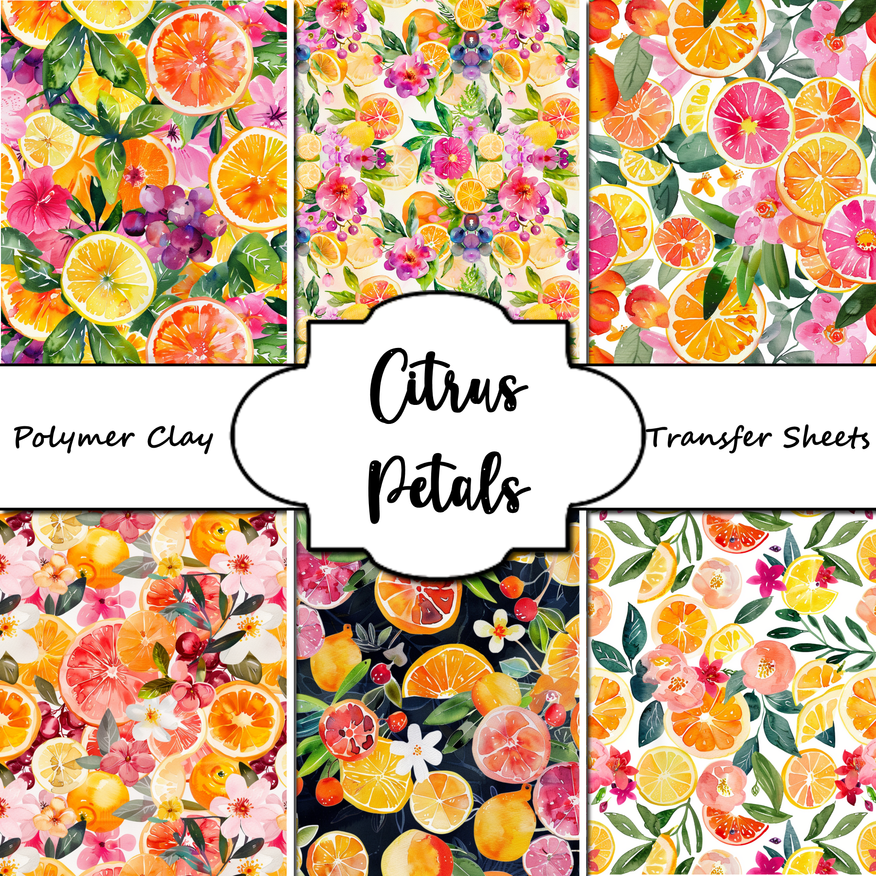Clay Transfer Sheets for Polymer Clay Jewelry - Blessed Beach Girl Co